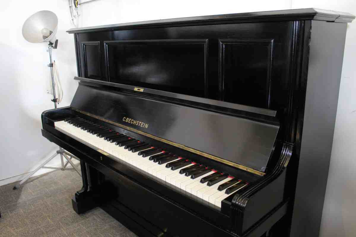 C. Bechstein, Model 9 Ebony Piano, £2,900 – The Derbyshire Piano Workshop